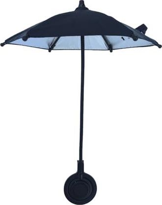 Generico Parasol magnétique pour téléphone - Parasol rétractable de protection solaire portable avec une poignée flexible et un anneau rotatif pour voyages en 