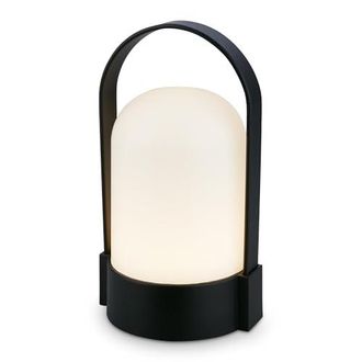 Briloner Lampe de table LED sans fil IP44, tactile, dimmable, batterie remplaçable, chevet, lecture, LED, camping, lampe à batterie, extérieur, 9x8x15,5 cm, no