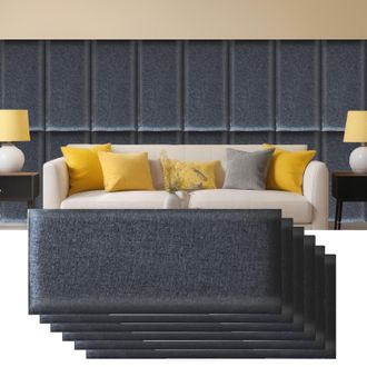 Generic Wandpaneele Abziehen und Aufkleben Selbstklebend 3D Antikollision Wandpaneele Paneele Tapete Kopfteilpaneele für Wohnzimmer Büro Schlafzimmer