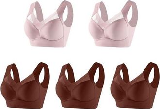 Generic Panneau de vanit&eacute; adh&eacute;sif adh&eacute;sif pour v&ecirc;tements - Soutien-gorge de yoga court - Soutien-gorge anti-affaissement - Soutien dorsal - Gris - Taille A - 