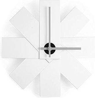 NORMANN COPENHAGEN Norman Copenhagen Watch Me Wanduhr, Aluminium, wei&szlig;, 28,5 cm