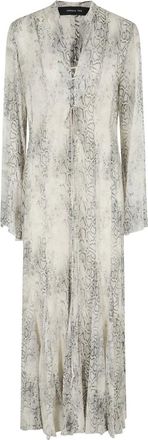 Federica Tosi Femme, Robes, Multicolore, Taille: 38 FR Abito Lungo Lacci