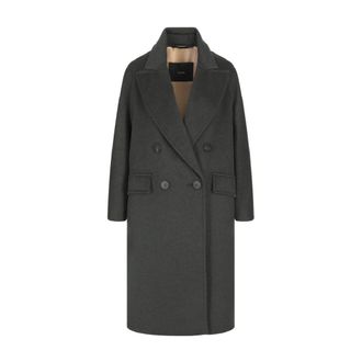 Max Mara Femme, Manteaux, Noir, Taille: 36 FR Angus Coat