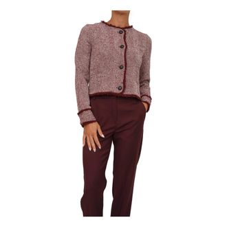 Marella Femme, Vestes, Rouge, Taille: 46 FR Scacco Jacket