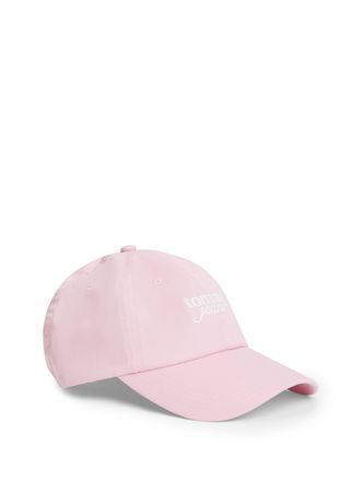 Tommy Jeans Baseball Cap TOMMY JEANS TJW SCRIPT LOGO, Damen, pearl dust rose, Web, Baumwolle, unifarben, Caps, Regular fit mit festem Schirm