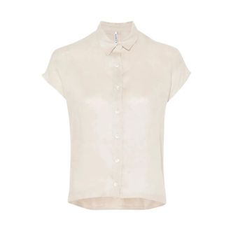 Liviana Conti Femme, Blouses et Chemises, Beige, Taille: 34 FR Chemises