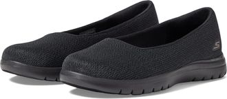 Skechers Damen On-The-go Flex-Cherished Ballerinas, Schwarz/Schwarz, 37.5 EU