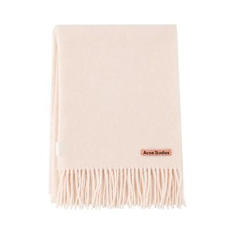 Acne Studios Fransen Wollschal - Schmal - - Accessories - unisex - Beige - ONE SIZE