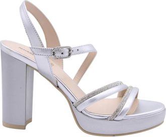 Nero Giardini Femme, Chaussures, Gris, Taille: 37 EU Sandale &agrave; Talon Haut