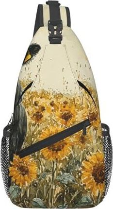 Generic Sac &agrave; dos de voyage &agrave; bandouli&egrave;re motif tournesol, vache animal pour homme, sac &agrave; dos de randonn&eacute;e