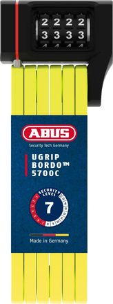 ABUS Unisex Faltschloss, Gr&uuml;n (Lime), 80 cm