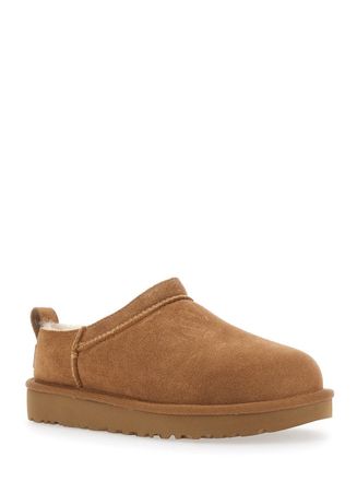 UGG Womens Ankle Boots Classic Micro Beige Suede Leather