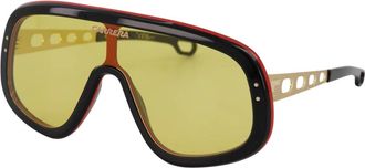 Carrera unisex, Accessoires, Jaune, Taille: ONE Size Flaglab 17 Lunettes de soleil oversize &agrave; visi&egrave;re