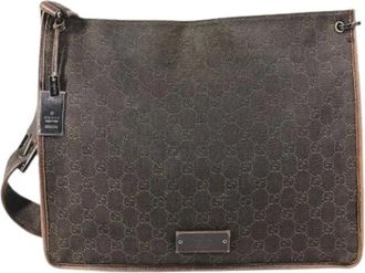 Gucci unisex, Pre-owned, Brun, Taille: ONE Size Sac bandouli&egrave;re vintage Pre-owned