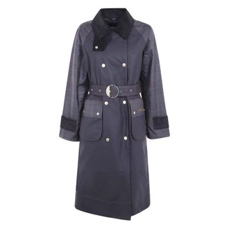 Barbour Elva Wachsjacke - - Coats - Damen - Blau - M