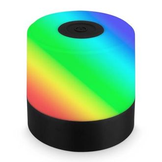 Briloner Mini LED Tischlampe kabellos mit Touch buntes RGB+w Licht, Nachttischlampe, Leselampe, LED lampe, Campinglampe, Tischleuchte, Akku Lampe, Outdoor Lamp