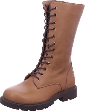 Andrea Conti Damen Stiefelette Schn&uuml;rstiefel moderne Farben l&auml;ssig Trend 0022823, Gr&ouml;&szlig;e:41 EU, Farbe:Braun