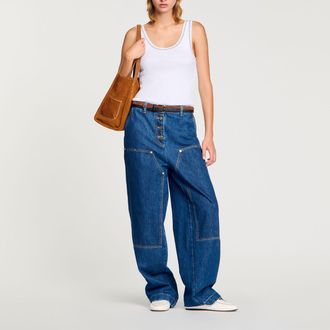 Sandro Tr&auml;gertop aus Rippstrick