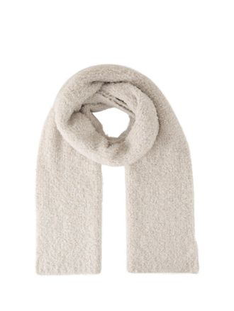 Tom Tailor Damen 1048653 Schal mit Boucl&eacute; Struktur, 36844-Sand Stone Beige Melange, OneSize