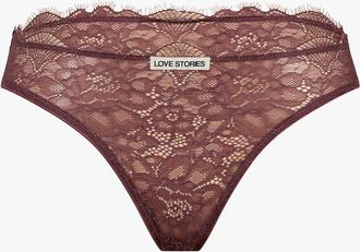 Love Stories Culotte Kylie en dentelle &agrave; taille mi-haute