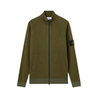 Stone Island Herren, Strickwaren, Gr&uuml;n, MGr&ouml;&szlig;e