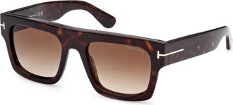 Tom Ford unisex, Accessoires, Brun, Taille: 53 MM Fausto Lunettes de soleil