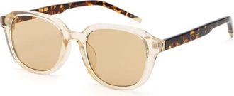 Generic Lunettes De Soleil Vintage &Agrave; Monture Carr&eacute;e For Hommes, Sport Et Femmes, Id&eacute;ales For La Photographie Et Les Vacances.(Orange)