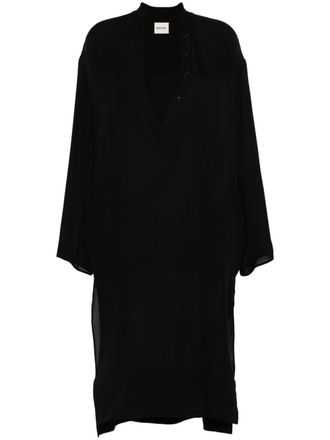 Khaite robe mi-longue Brim - Noir