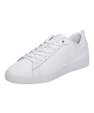 Puma Women Smash Wns V2 L Baskets, Puma White Puma White, 40.5 EU