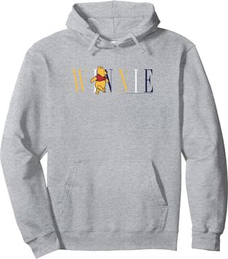 Disney Winnie The Pooh Walking Along The Letters Pullover Hoodie