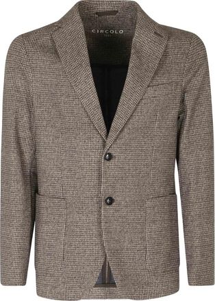 Circolo 1901 Homme, Vestes, Brun, Taille: M Blazer &agrave; imprim&eacute; sp&eacute;cial