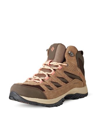 Columbia Crestwood Mid WP wasserdichte Wanderstiefel f&uuml;r Damen, Braun (Cordovan x Mud), 36 EU