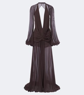 De La Vali Maxikleid Fiorela aus Chiffon