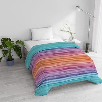 Italian Bed Linen Wintersteppdecke Basic, Rainbow, 200x245 cm