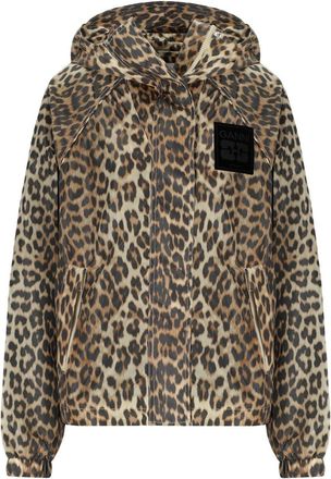 Ganni VESTE NYLON ANIMALIER GANNI
