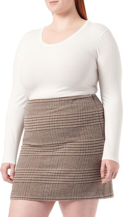 s.Oliver Damen Rock mit Karomuster Black, 40