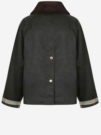 Barbour Womens Jacket Reighton Waxed Cotton Army Green