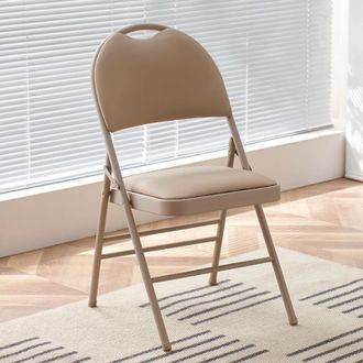 Generic Klappstuhl Camping Leicht Klein Faltbar mit Lehne Hoher Belastbarkeit Klappstuhl Gepolstert Einzeln Gartenst&uuml;hle mit Metallrahmen f&uuml;r G&auml;ste K&uuml;che B&uuml;ro