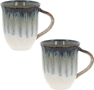 Lesser & Pavey Elements Reactive Glaze Tassen für Zuhause und Küche, neu gestaltete Tassen für Tee und Kaffee, schöne Tasse für Herren, Geburtstagsgeschenk für Damen