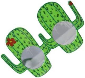 Hemobllo POPETPOP Lunettes de Fête Originales Cactus Vertes Accessoires Photo Amusants pour Danse et Soirées Hawaïennes Décorations Cosplay Uniques