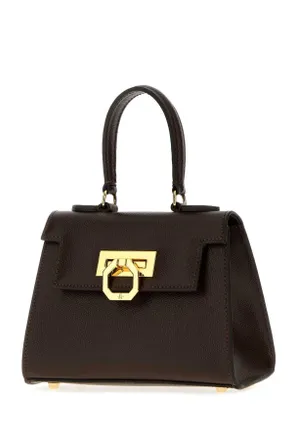 Carbotti Top Handle Bag - Brown