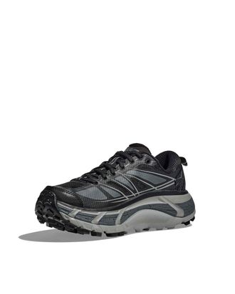 Hoka One One Mens Sneakers Mafate Speed 2 Black-Castlerock Textile; Sole Rubber Trainers Black/castlerock
