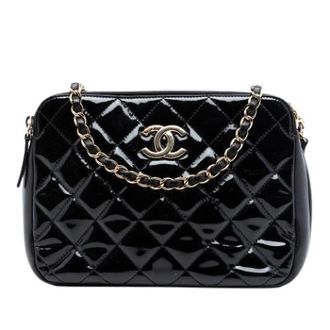 Chanel Pre-owned Schultertasche aus gestepptem Lackleder - - Pre-owned - Damen - Schwarzk - ONE SIZE