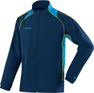 Jako Jako Herren Pr&auml;sentationsjacke Attack 2.0, Marine/T&uuml;rkis/Neongelb, XXL, 9872