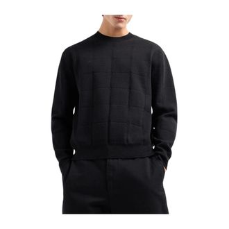 A|X Armani Exchange Basic Rundhals Pullover Schwarz - - Knitwear - Herren - Schwarzk - XL