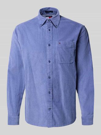 Tommy Jeans Regular Fit Cordhemd aus reiner Baumwolle