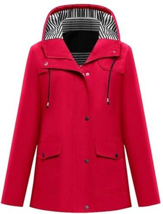 Generic 2026 Veste softshell pour femme - Veste de ski et de snowboard avec capuche amovible - Doublure polaire, RD1., XXL