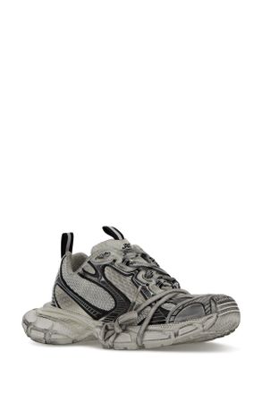 Balenciaga 734731w3xl4 9710 Eggshellblack T Polyurethane Sneaker