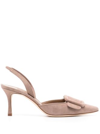 Manolo Blahnik Maysli Pumps 70mm - Nude