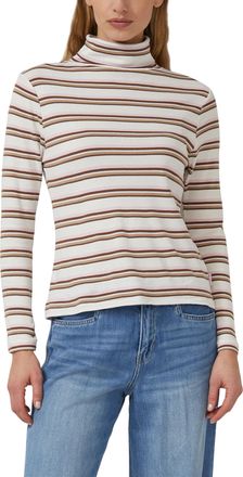 s.Oliver Longsleeve mit Rollkragen und Ringelmuster